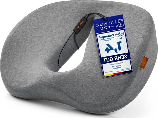 Ergonomische Zitring Stuitbeen van Traagschuim - Comfortabel Zitkussen ...