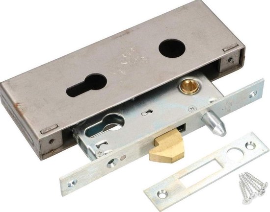 Haakvalslot schuifpoorten - insteekslot 72/30 - slotkast geleidedoorn ...