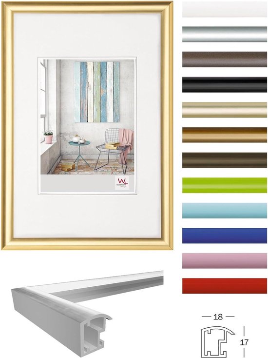 Zwart 40 x 60 cm Trendstyle Fotolijst Kunststof Lijst KP460B - Moderne ...