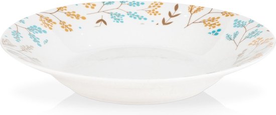 Diep Bord Porselein LYDIA 22,5 cm, 700 ml - Soepbord - Diepe Borden ...