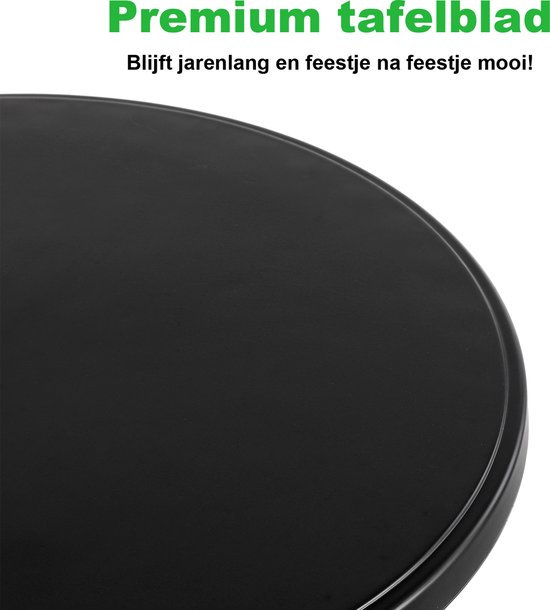 Bardi 2 x Statafel Inklapbaar 80 x 110 cm. Zwart | bol