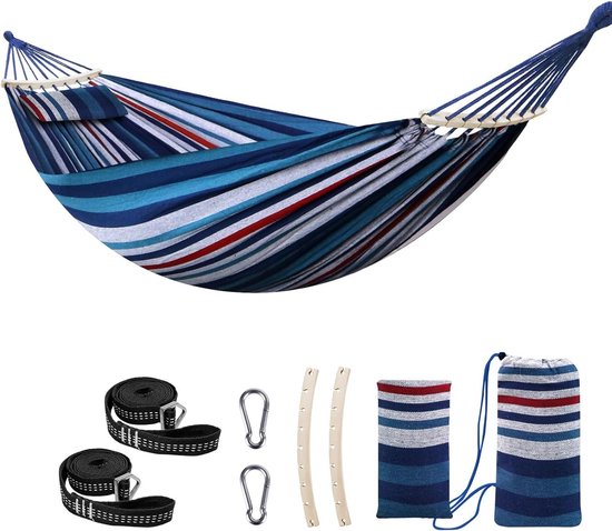 Grote zachte ademende katoenen hangmat - camping hangmat voor 660 lbs ...