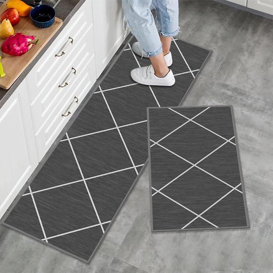 Antislip keukenmat set - wasbaar, moderne matten en tapijten - gang en ...