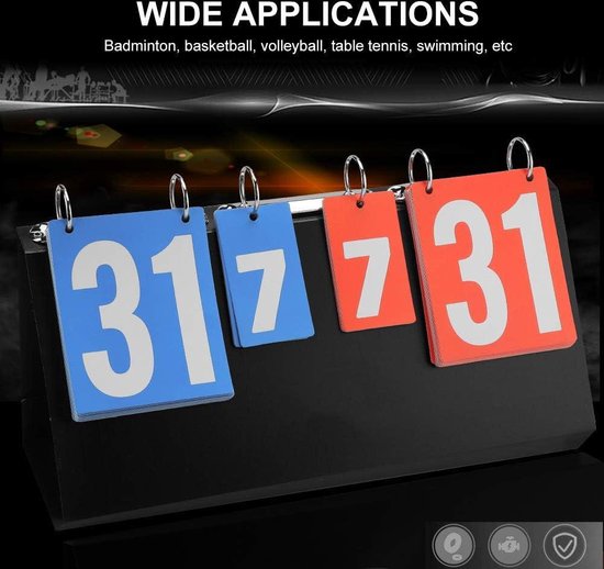 Scorebord - Draagbaar sportscorebord voor tafeltennis en andere sporten ...