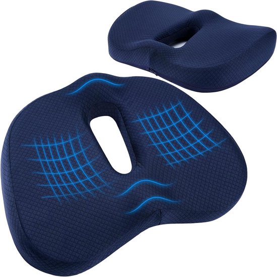 Ergonomisch traagschuim zitkussen voor stuitbeen ischias aambeien ...