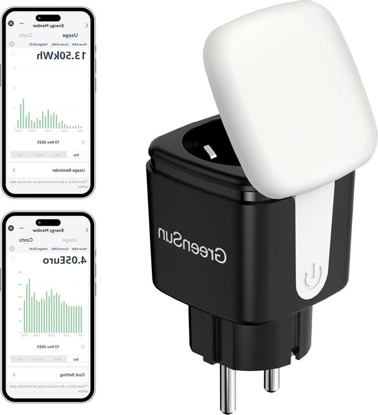 Outdoor stopcontact timer waterdicht IP44 met stroommeter - WiFi ...