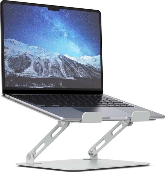 Laptopstandaard voor bureau - in hoogte verstelbaar - ergonomische ...