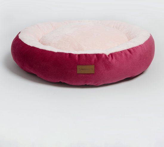 PrimePlus Kattenmand Donut Ø60 cm - Roze - Hollands Fluweel Stof ...