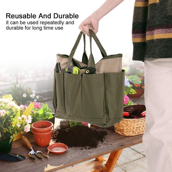 Durable Garden Tote Bag for Gardening Tools Storage - Organizer for ...