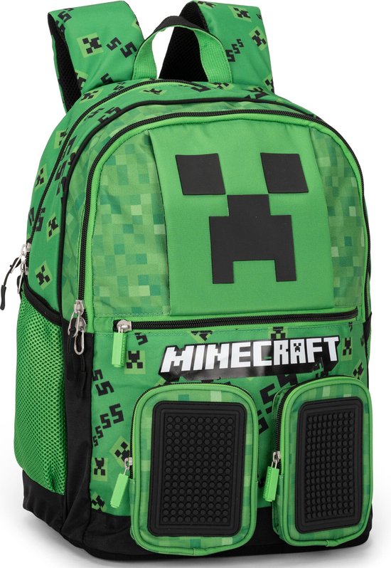 Minecraft Rugzak, Pixel - 43 x 32 x 23 cm - Polyester | bol