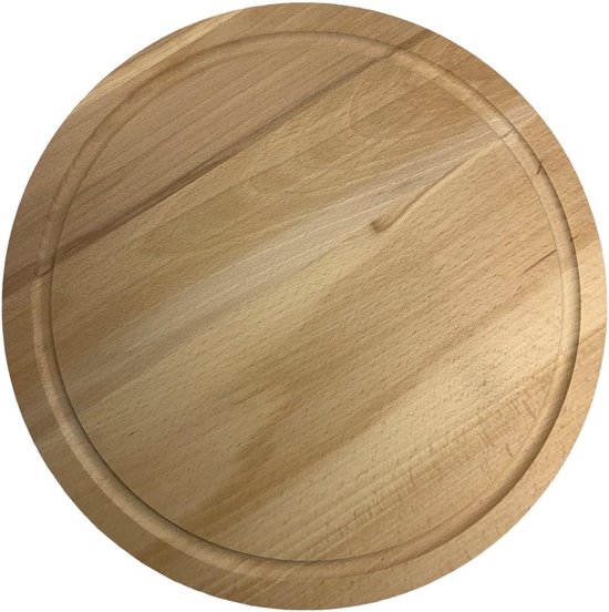 Ronde snijplank - houten plank - houten onderstel - snijplank hout ...