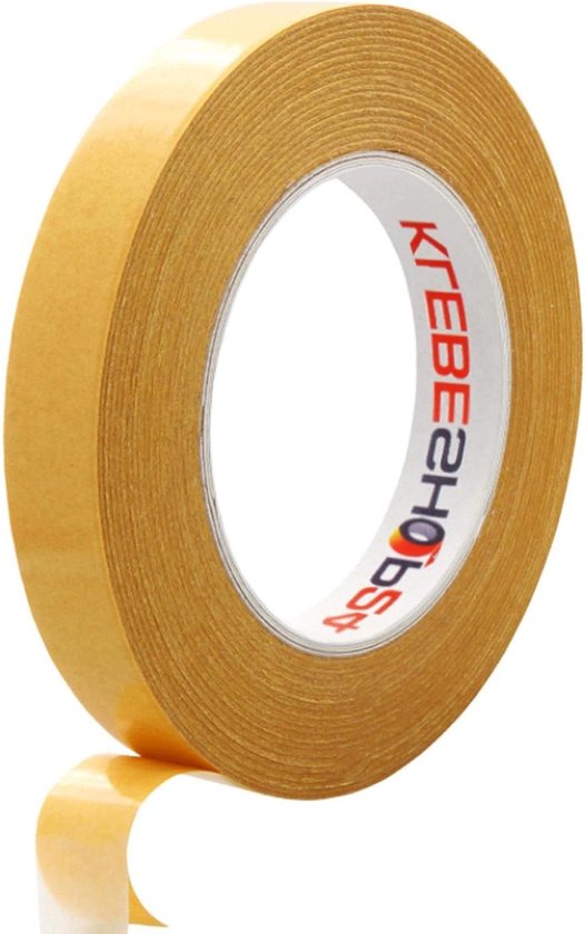 Dubbelzijdig plakband - verwijderbaar van transparant PE - 6 mm x 50 m | bol