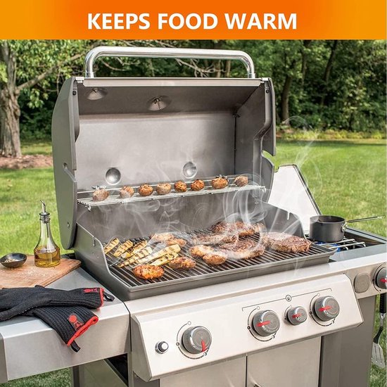 654 cm RVS Grill Warming Rack voor Weber Genesis II Gas Grills - Past ...