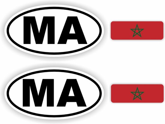 MA, Marokko auto sticker set | bol