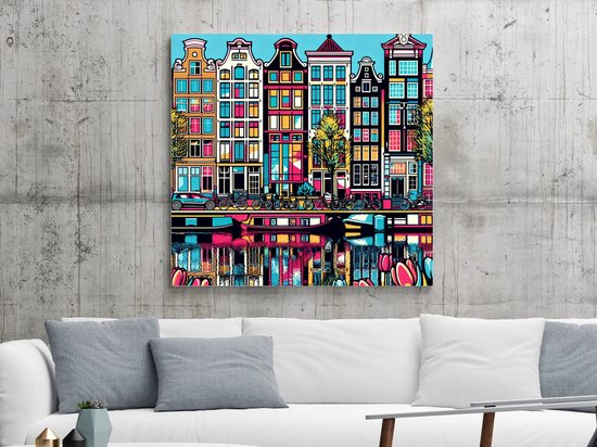 Pop art amsterdam schilderij | Amsterdamse pop art expressie: bruisende ...