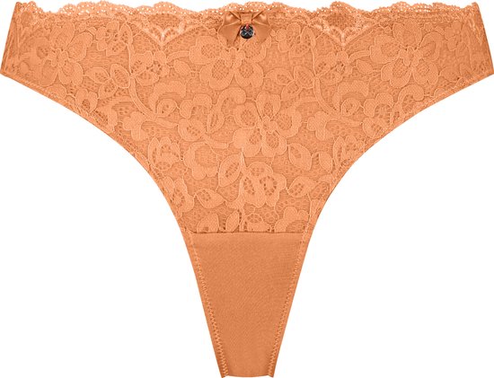 Hunkemöller Dames Lingerie String Marine - Oranje - maat XS | bol