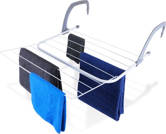 Droogrek voor Radiator Metaal Wit Opvouwbare 55x50,5 cm ...