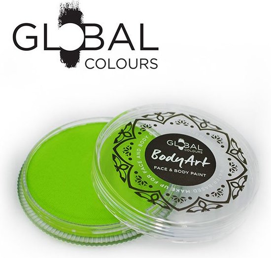 Global Face & Body Paint Lime Green 32gr | bol