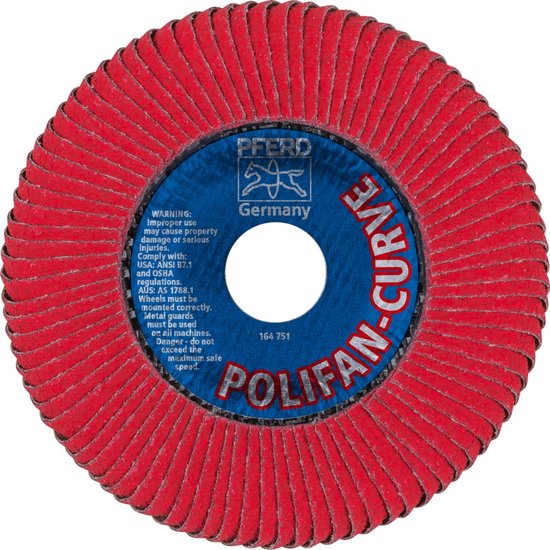 PFERD - Lamellenschijf Keramisch (radiaal) - PFR 125-M CO 60 SGP CURVE STEELOX | bol