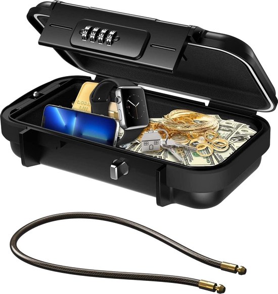Draagbare kluis veiligheidsbox met zahelncode waterdicht anti-diefstal ...