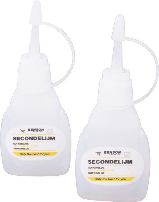 Benson Secondelijm - 10 gram - Oplosmiddelvrij - 2 stuks | bol