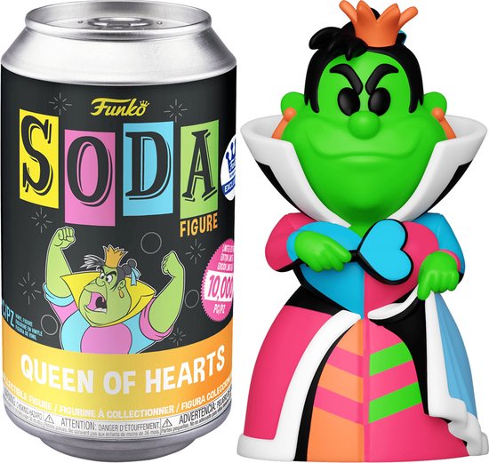 Funko SODA Queen Of Hearts(Black Light) Alice IN Wonderland Vinyl Soda ...