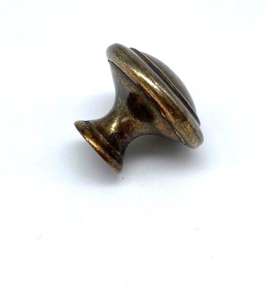 Knop Messing Antiek facet 30mm | bol