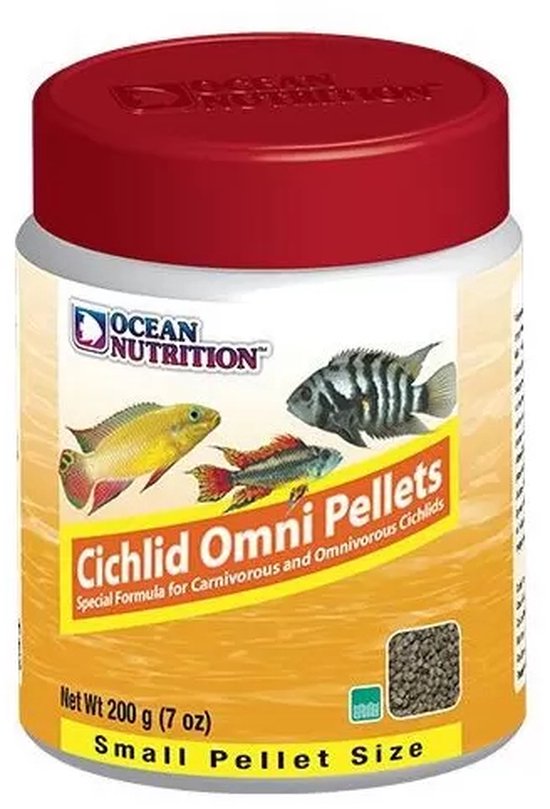 Ocean nutrition cichlid omni pellets small 200g | bol