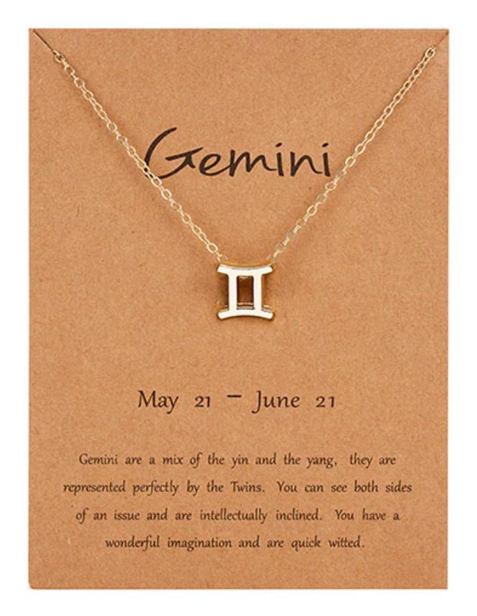 Gouden sterrenbeeld ketting - Gemini - Tweeling | bol.com