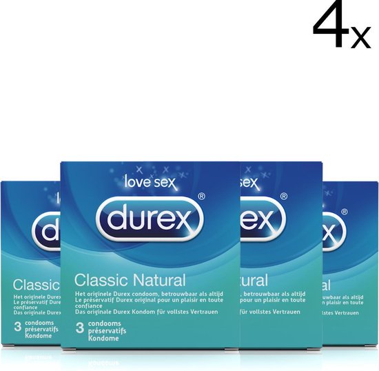 Durex classic natural - 4 x 3 stuks | bol.com