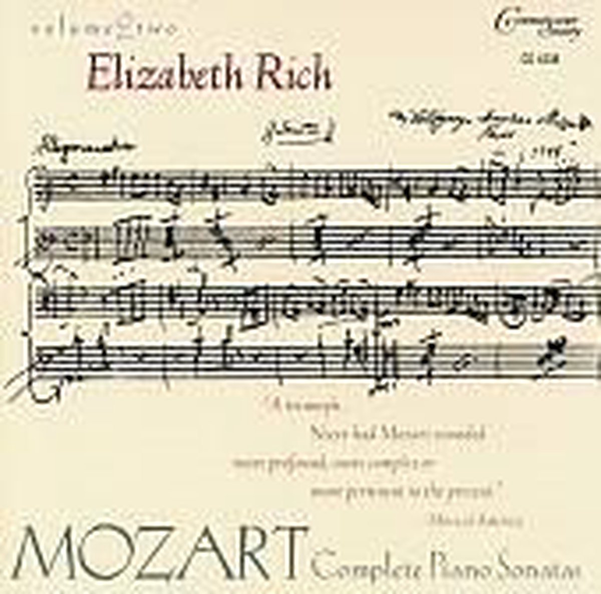 Mozart: Complete Piano Sonatas, Vol. 2, Elizabeth Rich | CD (album) | Muziek | bol