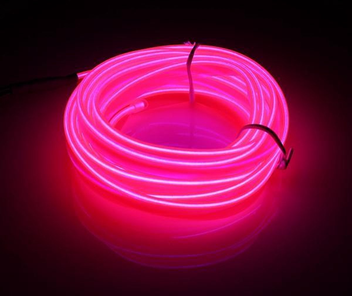 3 meter Led Flexibel draad Neon Glow Light Rope Strip 12V - auto ...