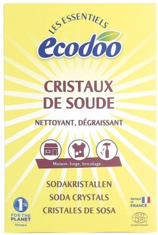 Ecodoo Kristalsoda - Ontvetter en allesreiniger - 2 x 500 gram | bol