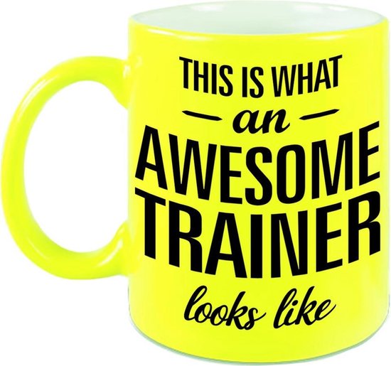 This is what an awesome trainer looks like tekst cadeau mok / beker ...