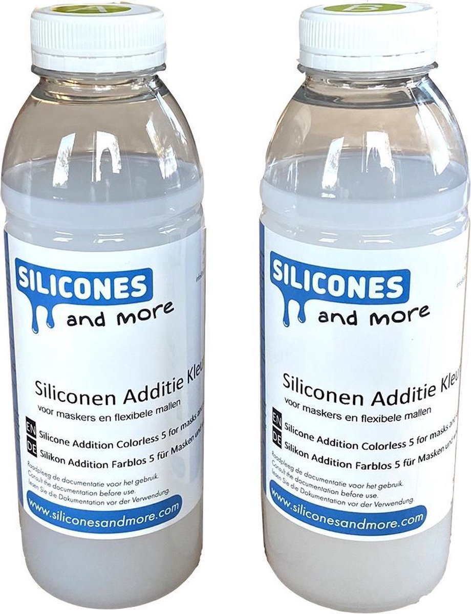Siliconen Additie Kleurloos 5 voor maskers en flexibele mallen - 1 Kg ...