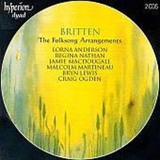 Britten The Folksong Arrangements Various Artists Cd Album