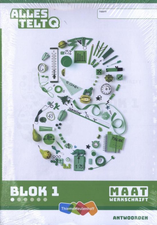 Alles telt Q Antwoordenschrift Maat blok 1 t/m 6 groep 8 | 9789006238891 | Boeken | bol