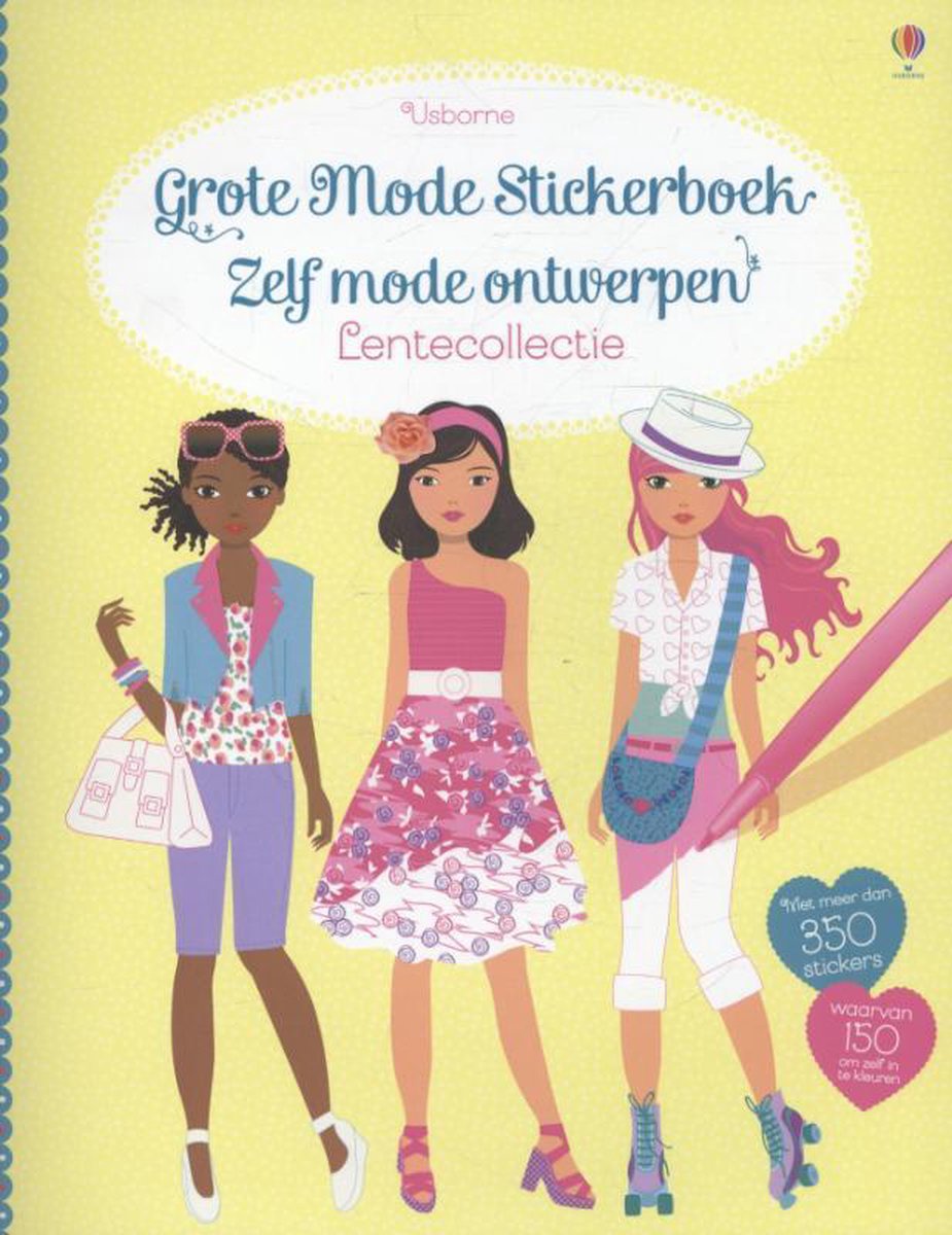 GROTE MODE STICKERBOEK - ZELF MODE ONTWERPEN, Usborne | 9781409572664 ...