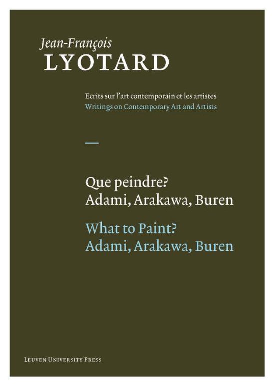 Jean-François Lyotard: Writing ons Contemporary Art and Artists 5 - Que ...