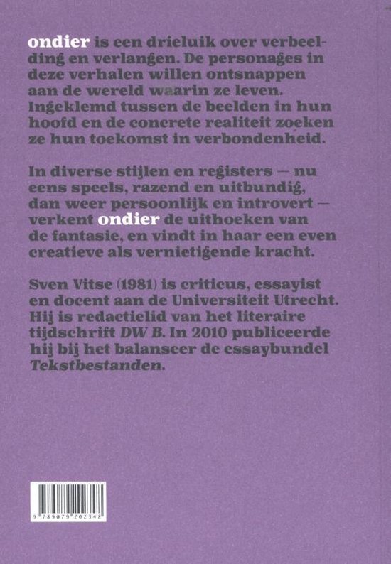 Ondier, Sven Vitse | 9789079202348 | Boeken | bol