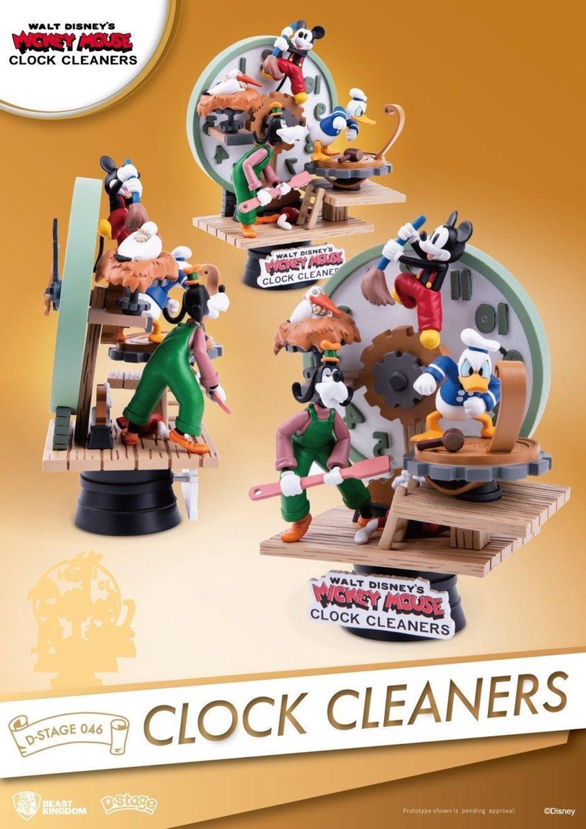 Disney D-Stage Mickey Mouse Clock Cleaners /Figurine | bol.com
