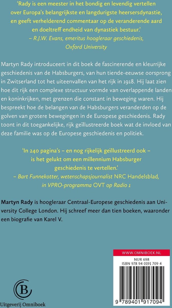 Het rijk van de Habsburgers (ebook), Martyn Rady | 9789401917100 ...