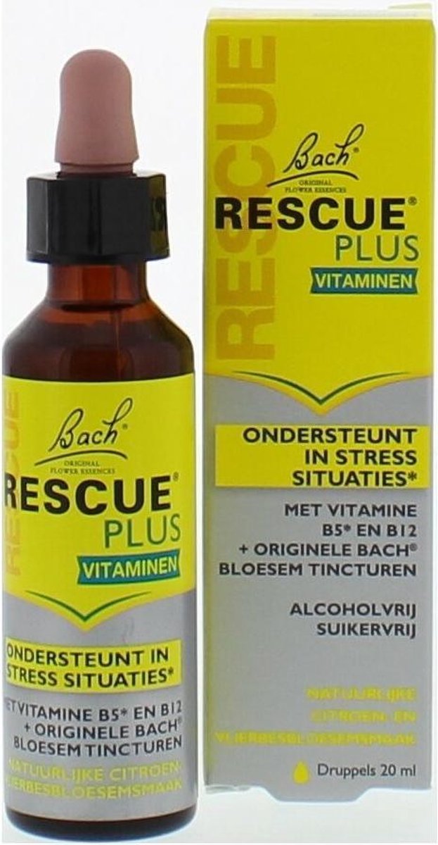Bach Rescue Plus Druppels 20 ml - Let op: korte THT | bol.com