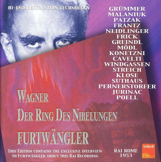Wagner: Der Ring des Nibelungen [Box Set], Wilhelm Furtwängler | CD (album) | Muziek | bol.com