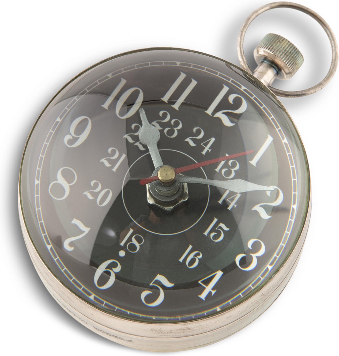 Authentic Models - Eye of Time Clock, Silver | bol.com