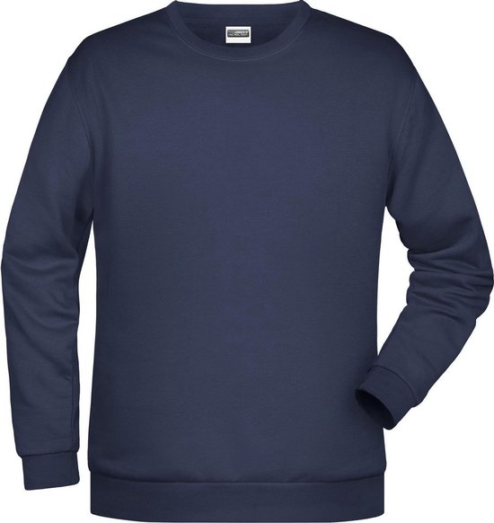 James And Nicholson Heren Basis Sweatshirt (Marine) | bol