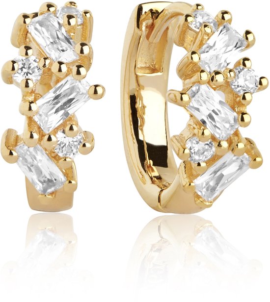 SIF JAKOBS JEWELLERY ANTELLA Oorring EARRINGS SJ-E1076-CZ-YG | bol