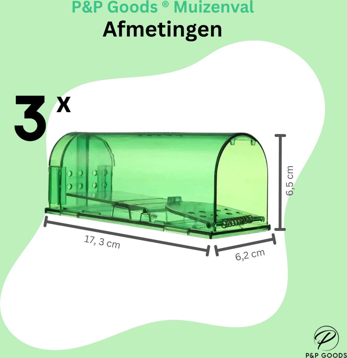 P&P Goods® Muizenval - Diervriendelijke Muizenval - Muizenverjager ...