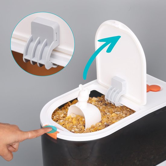 Belle Vous Dierenvoer Opslag container met Schep - Plastic ...