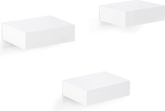 Zwevende wandplankenset - wandgemonteerd display - hangende opslag ...